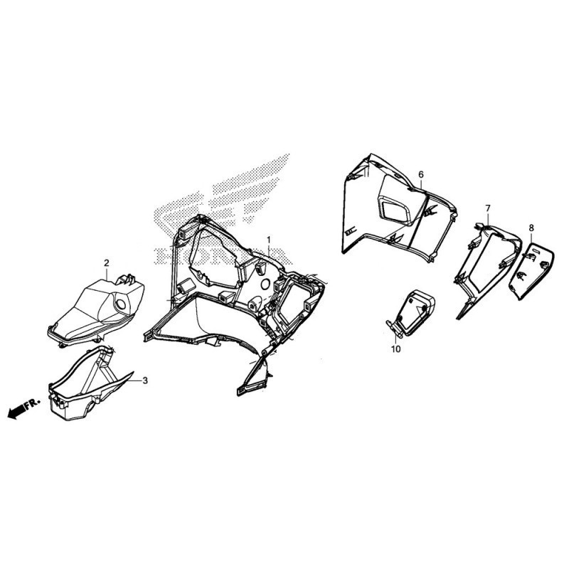 Set Outer Right Inner Cover Honda PCX 150 2016 2017 81138-K35-V30