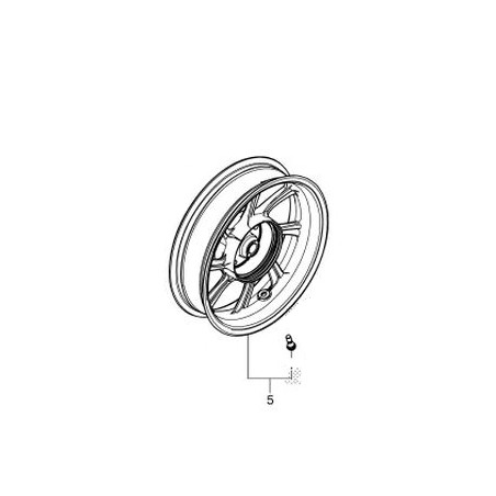 Rear Wheel Honda PCX 150 42650-K97-T00ZA