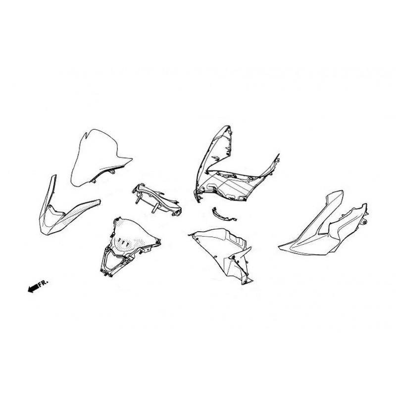 Panel Front Meter Honda PCX 160 64336-K1Z-J10ZA