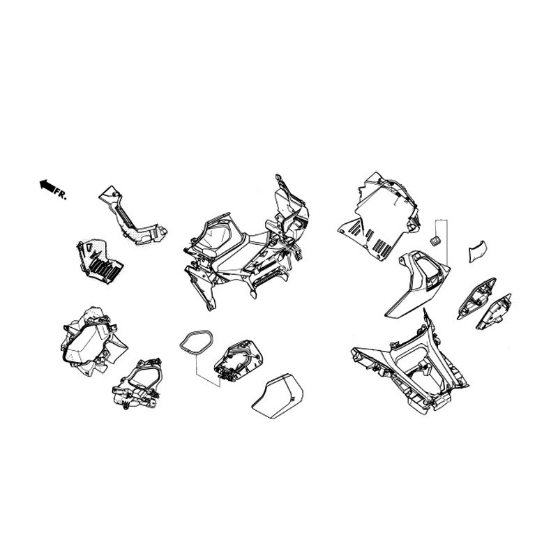 Cover Inner Box Lid Honda ADV 350 81155-K2L-D00