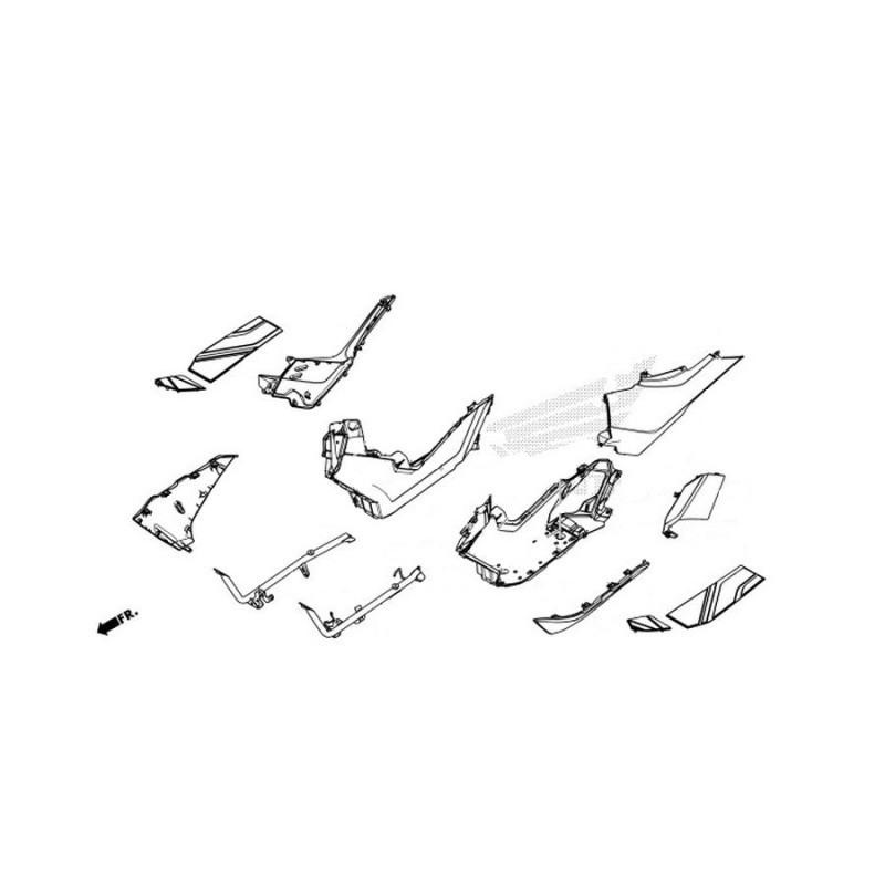 Step Left Floor Honda ADV 350 64321-K2L-D00