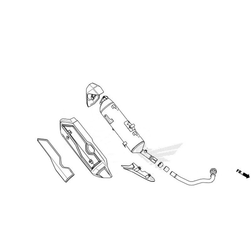 Protector Muffler Upper Honda ADV 350 18319-K2L-T00