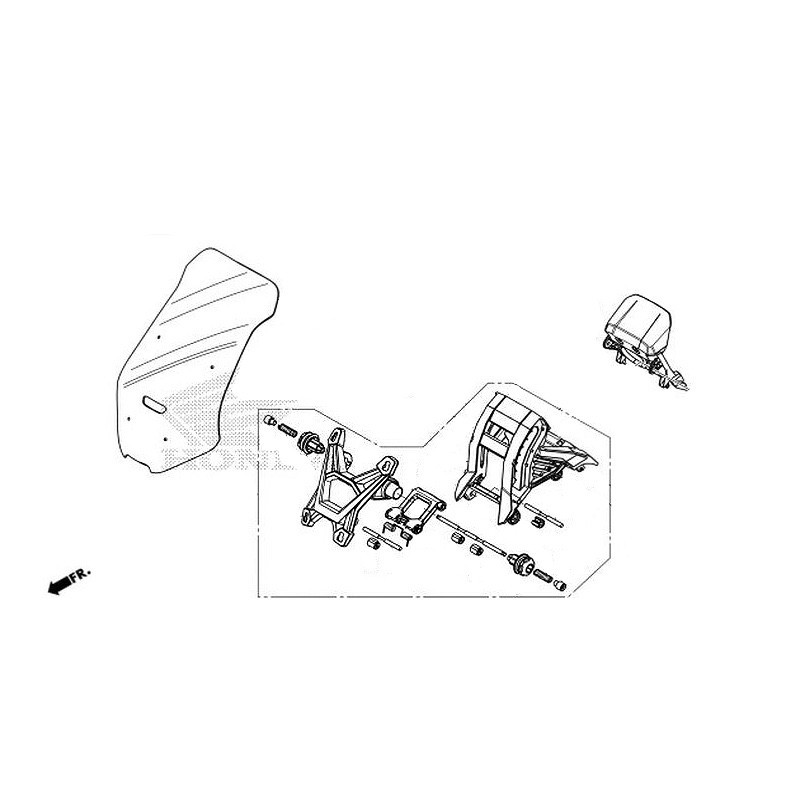 Windshield Honda ADV 350 67101-K2L-D00