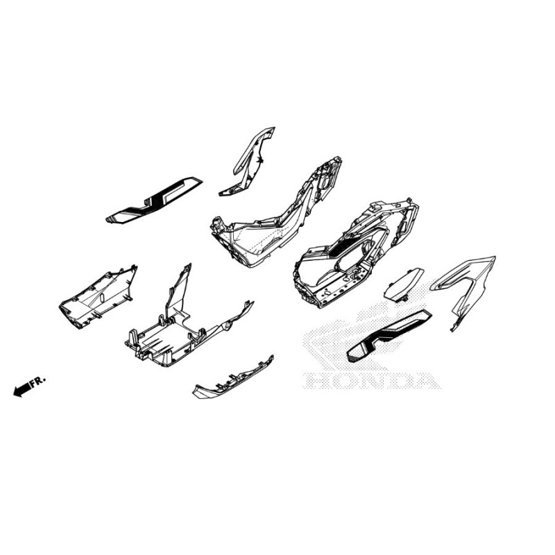 Trappe Bougie Honda ADV 160 64434-K0W-NA0ZB